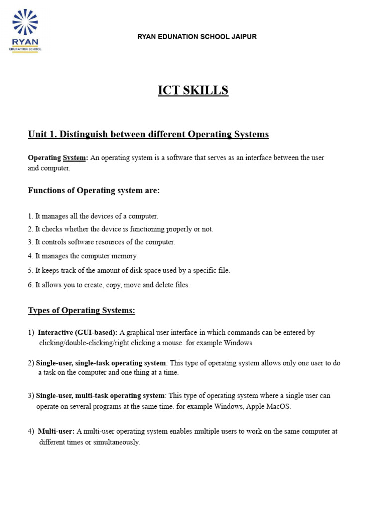 Understanding Operating Systems and Maintenance | PDF | Operating ...