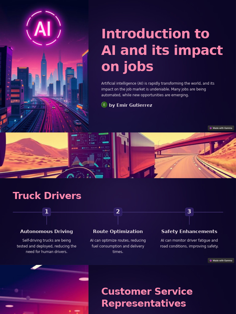 AI's Impact on Job Automation and Creation | PDF | Artificial ...
