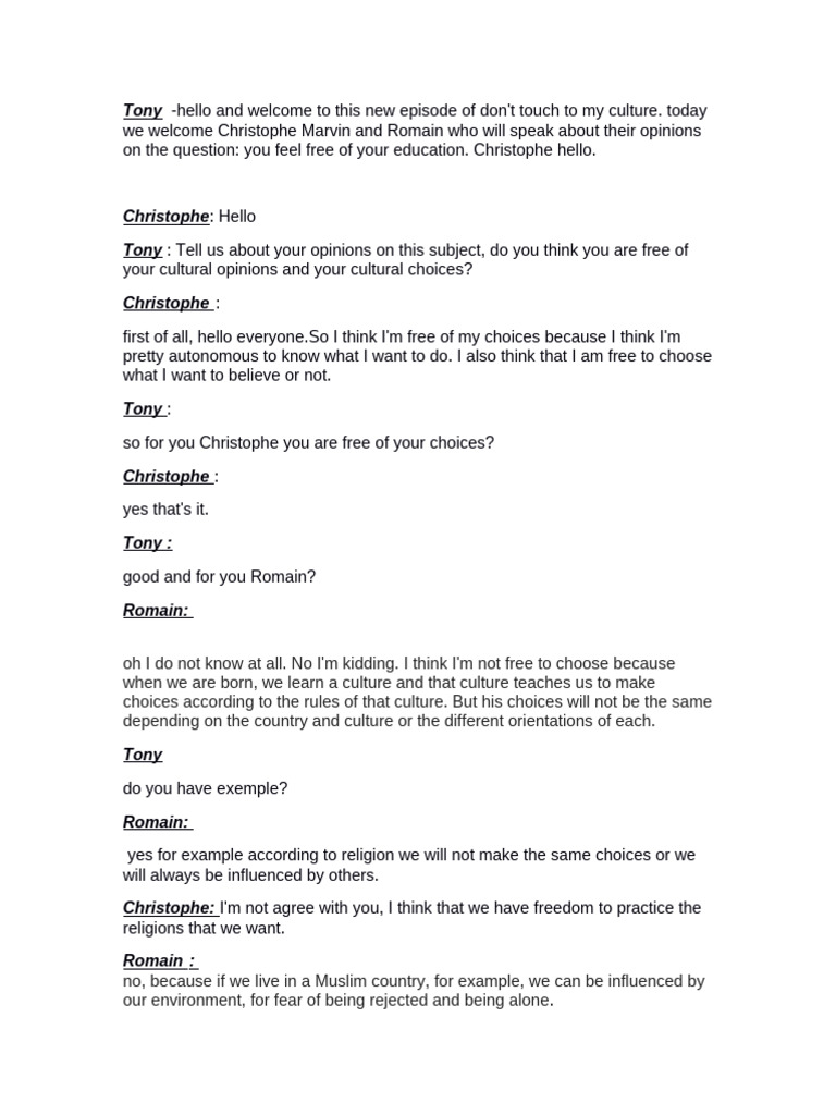 Anglais Discourt 2 | PDF