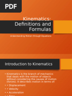 Kinematics Notes | PDF