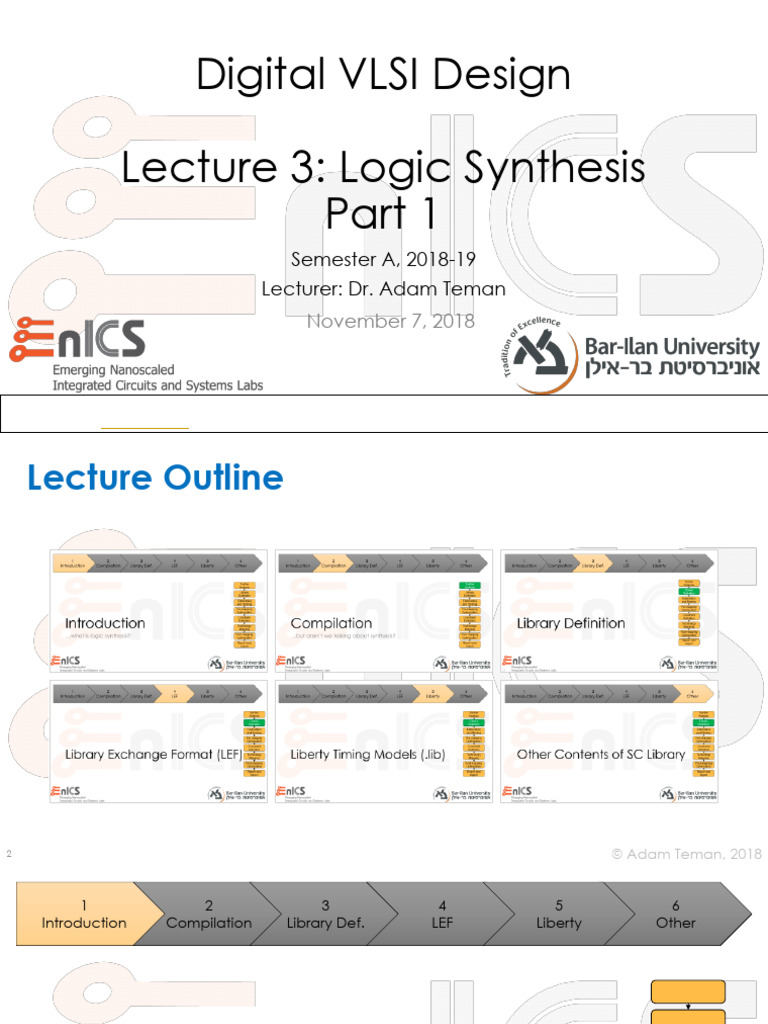 Lecture 3 Synthesis Part 1 | PDF | Logic Synthesis | Library (Computing)
