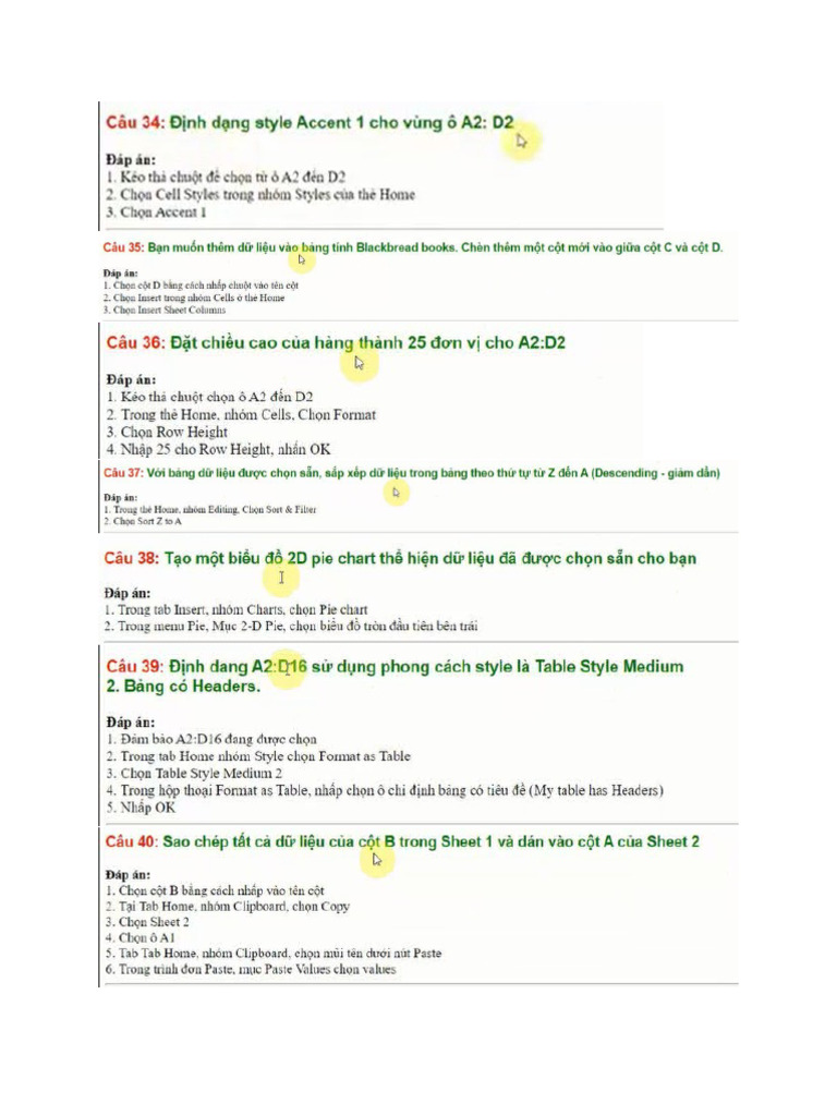 Gmetrix KA Excel | PDF