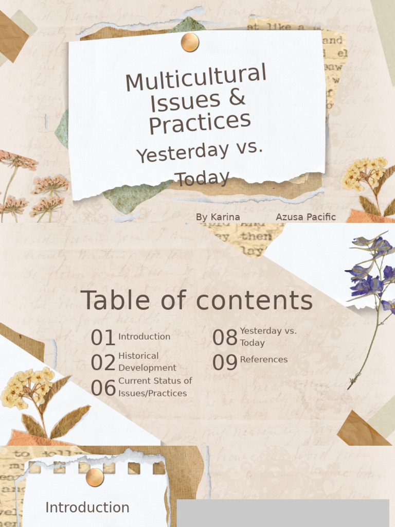 Multicultural Presentation | PDF | Multiculturalism | School Counselor