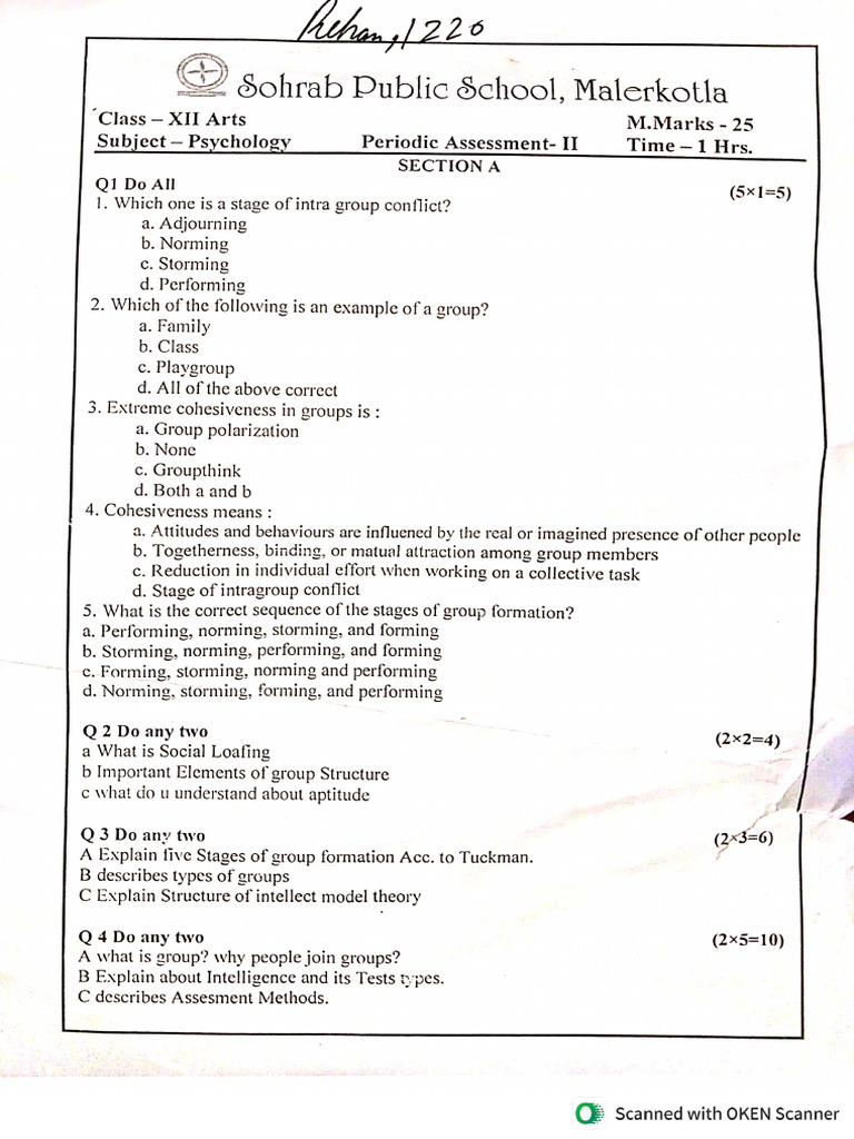 Periodic Assessment 2 | PDF