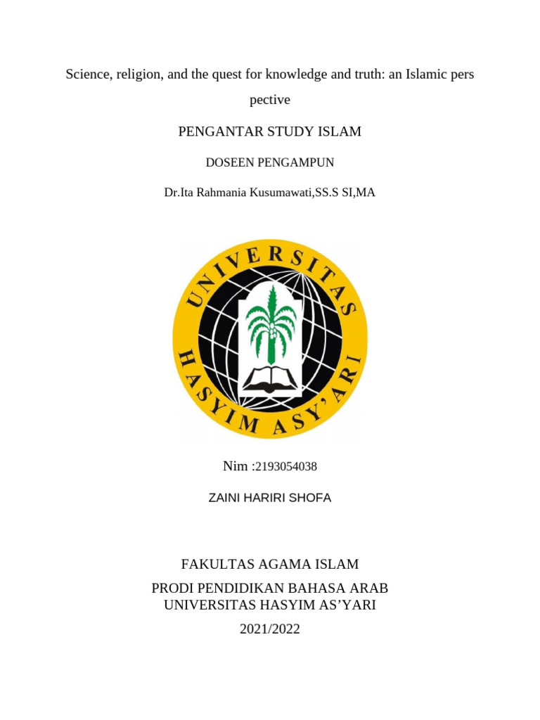 Zaini Rangkuman Buku 4 Science | PDF | Reality | Truth