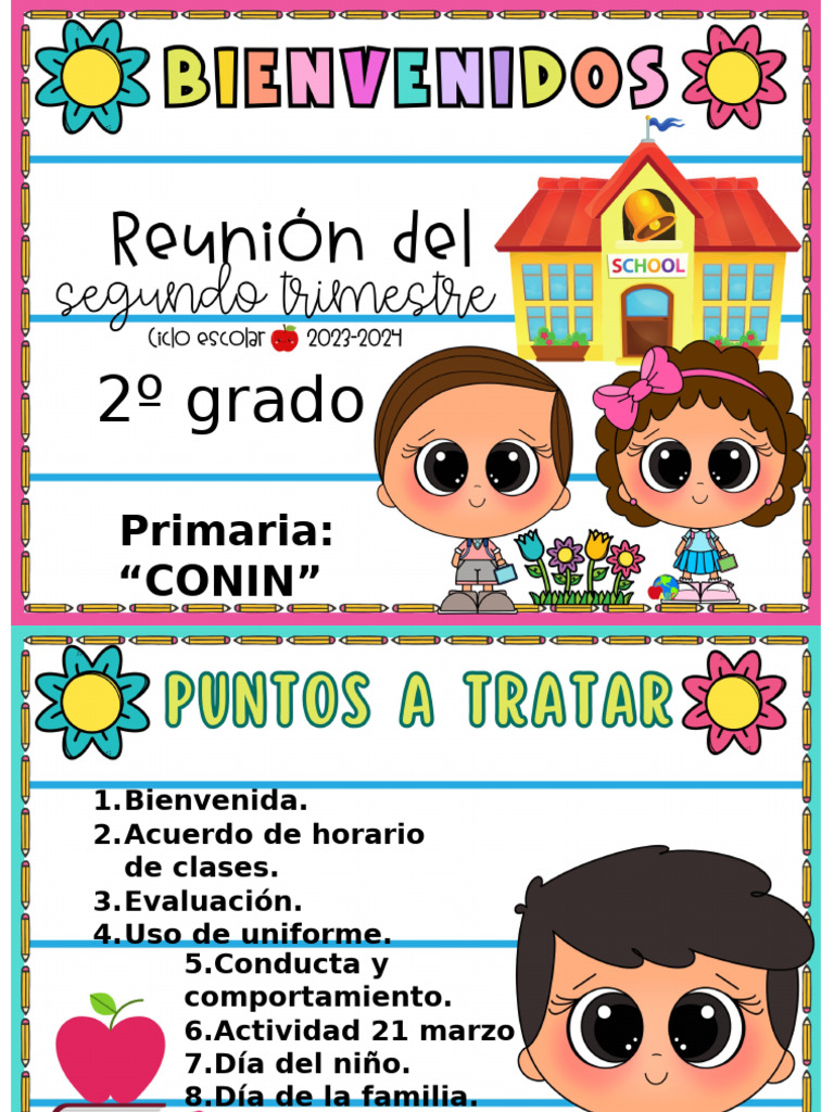 Reunion Padres de Familia - Segundo Trimestre | PDF
