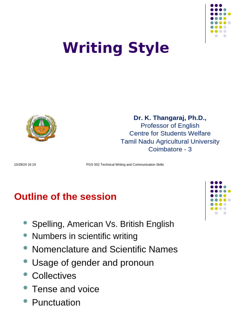 Technical Writing Guidelines for Science | PDF | International System ...