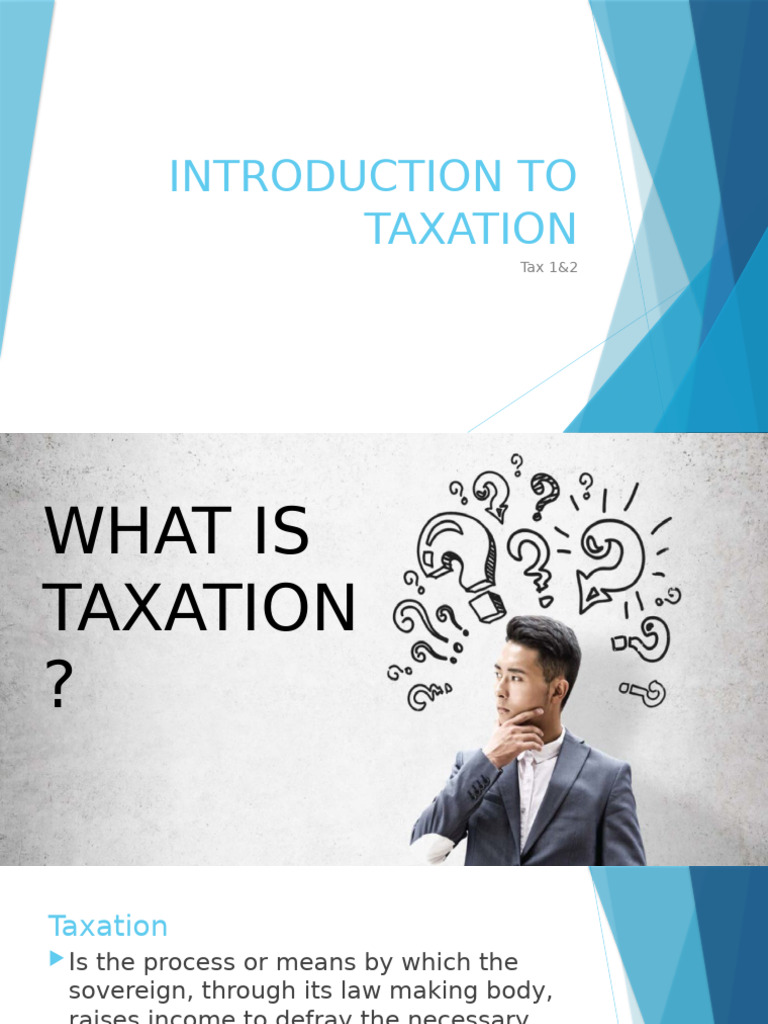 General Principles On Taxation | PDF | Taxes | Taxation In The United ...