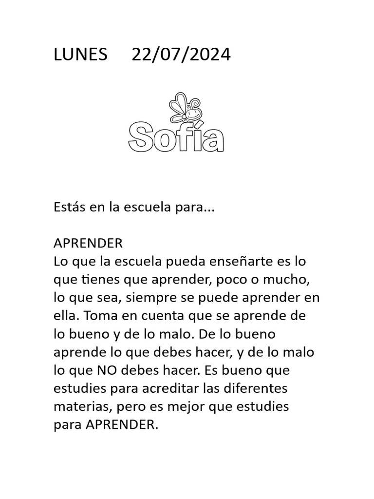 Tareas Sofi | PDF | Crecimiento personal y profesional | Relaciones personales, crianza y ...