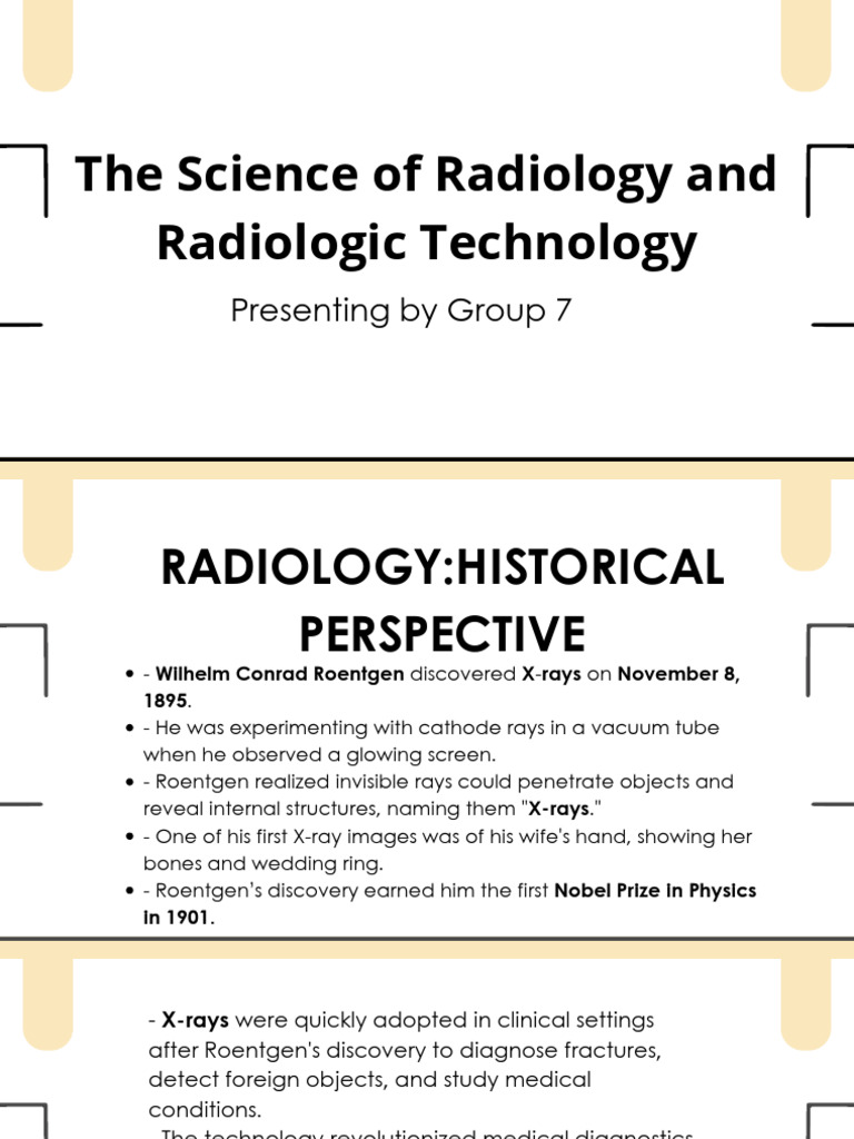 Evolution of X-Ray and Ultrasound Technology | PDF | Medical Imaging ...