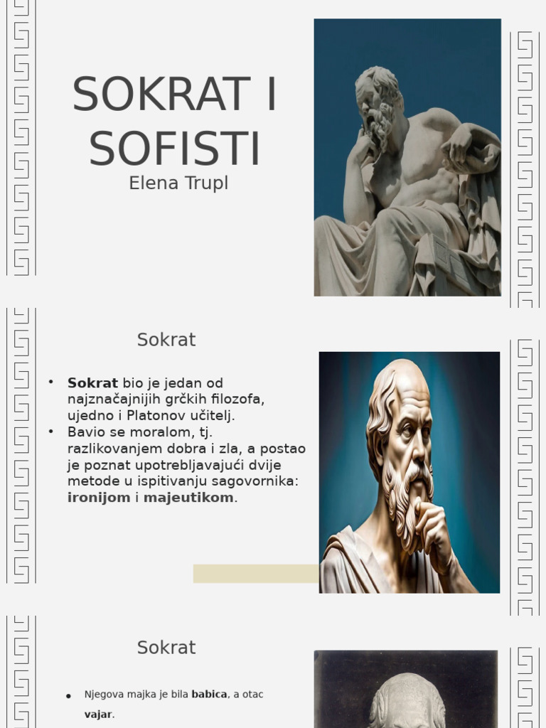 Sokrat I Sofisti - Elena Trupl | PDF