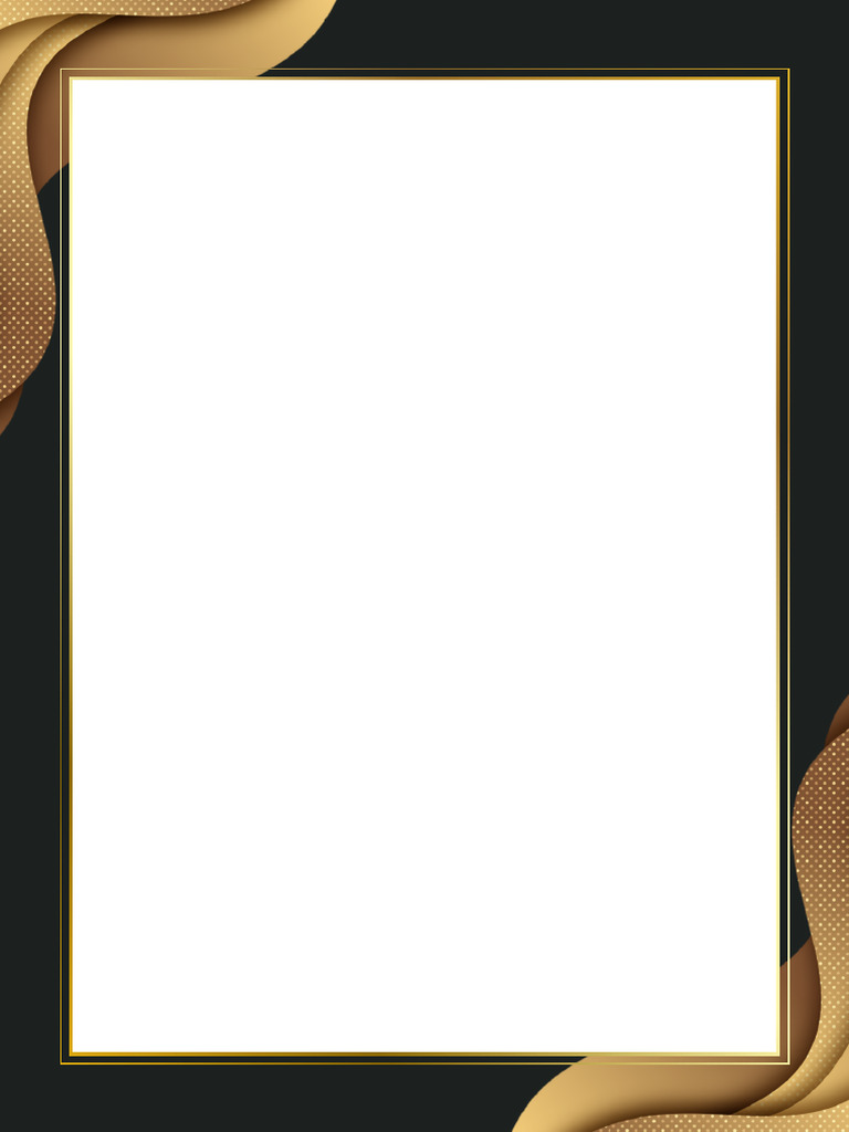 White Black and Gold Elegant Page Border | PDF