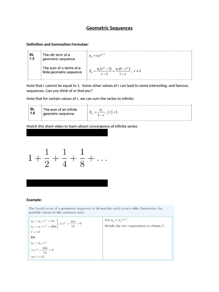 Understanding Geometric Sequences | PDF