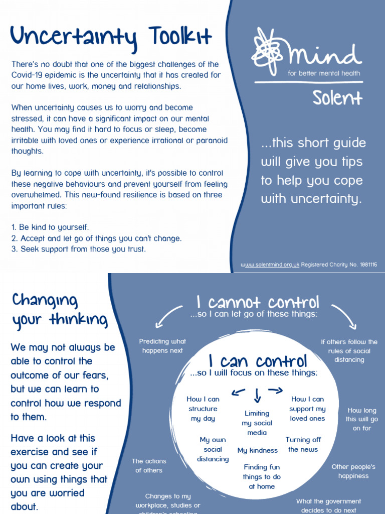 Coping with Uncertainty_Toolkit | PDF | Thought | Anxiety