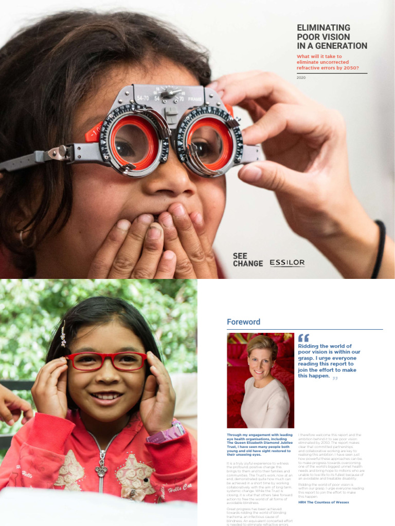 Eliminate Poor Vision by 2050 | PDF | Glasses | Poverty