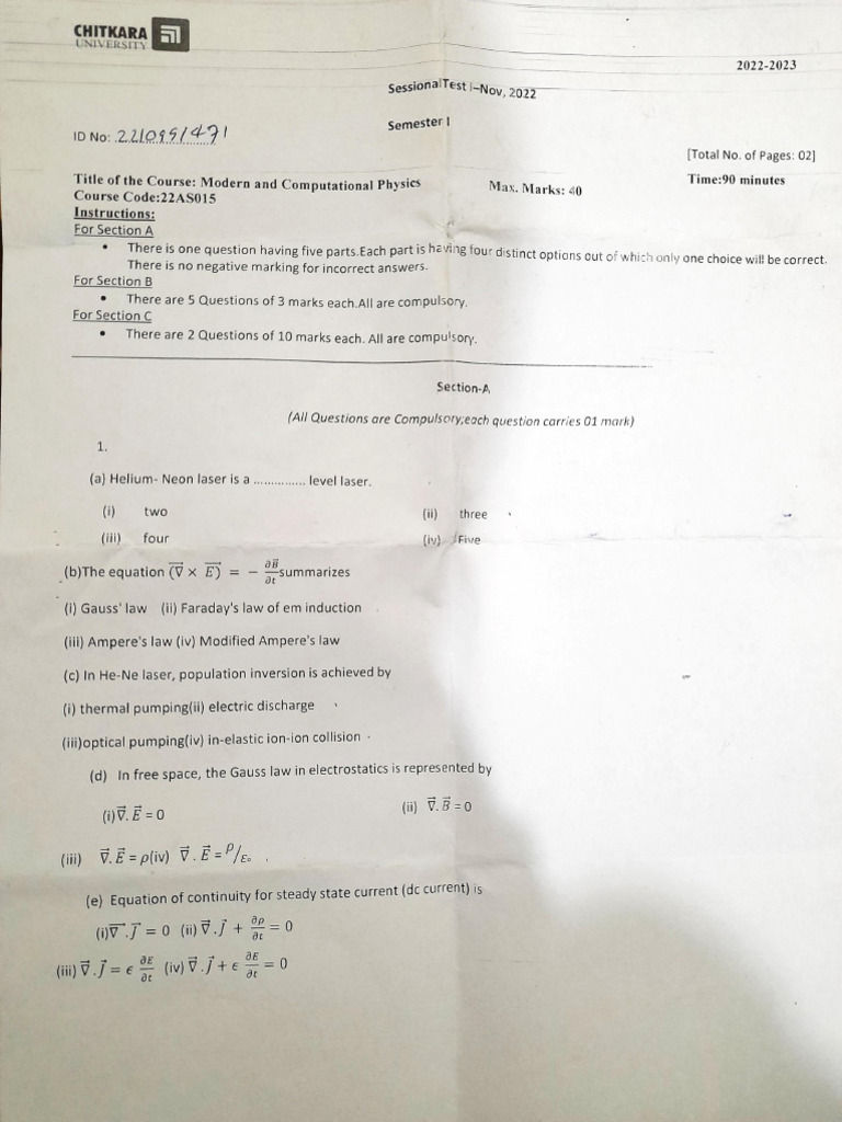 MCP Question Papers | PDF