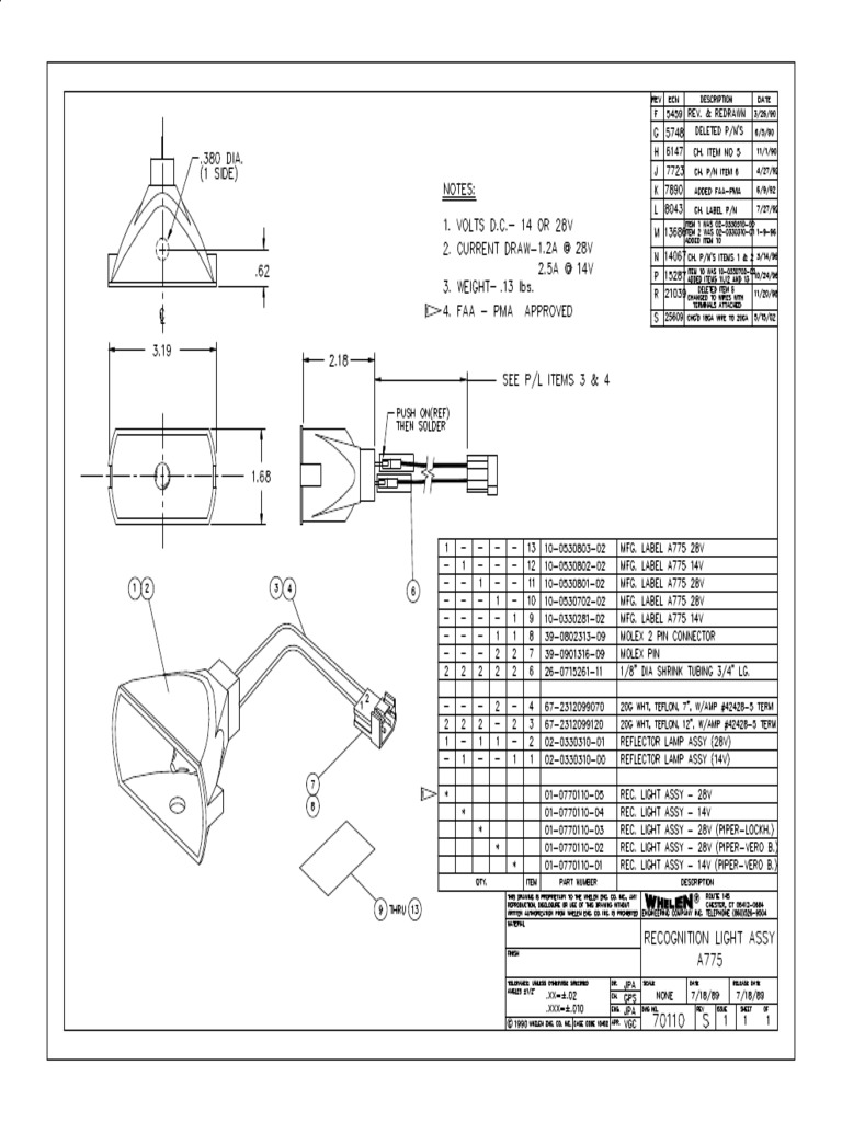 Rev S Drawing - A775 Series | PDF