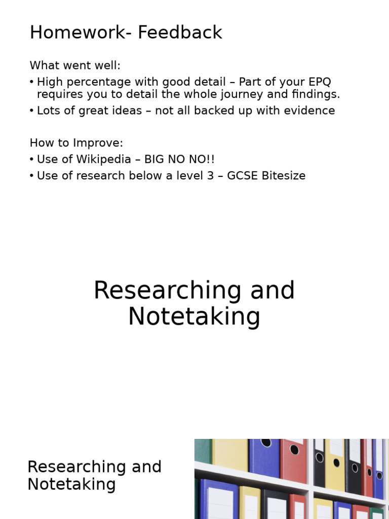 EPQ Research and Notetaking Guide | PDF | Cognition | Human Communication