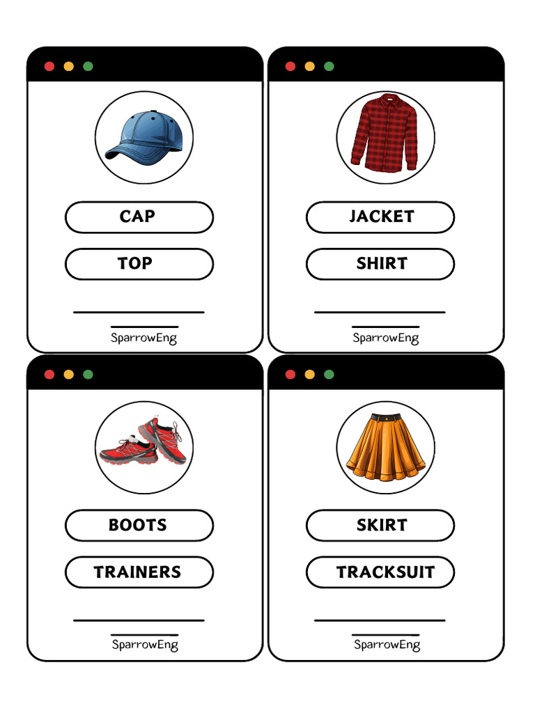 Clothes Go Getter 1 @sparrow - Eng | PDF