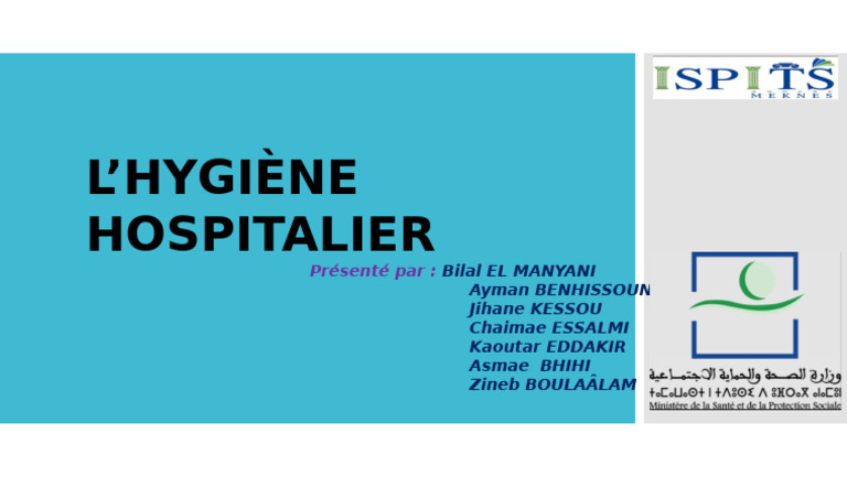 Hygiène Hospitalière : Guide Pratique | PDF | Bien-être
