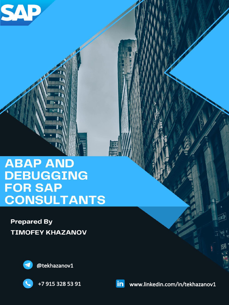 ABAP and Debugging For SAP Consultants | PDF | Computer Engineering | Software Development