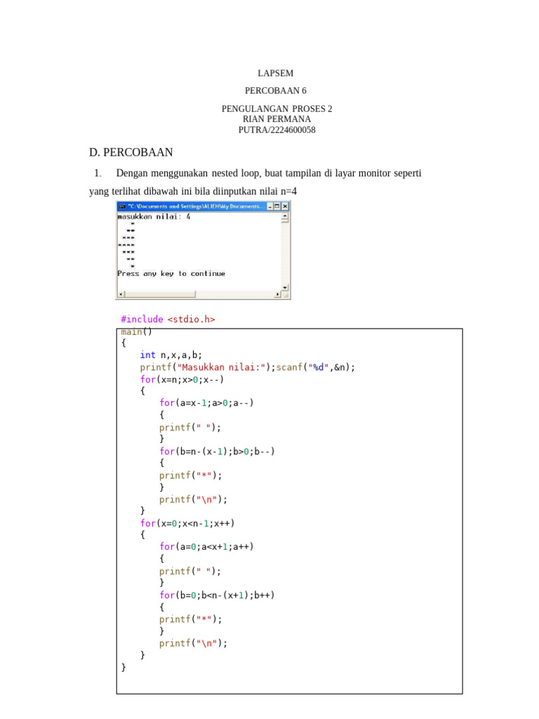 Rian Permana Putra - Lapsem 6 Pemrogaman | PDF
