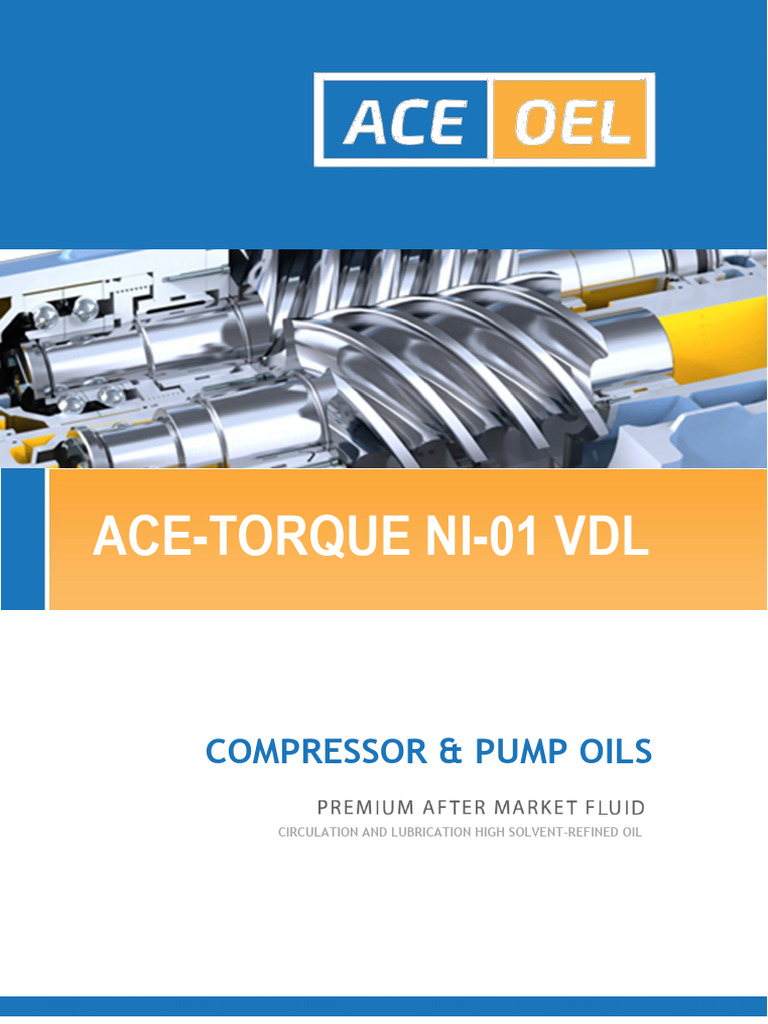 PDS - Ace-Torque Ni-01 | PDF | Lubricant | Pump