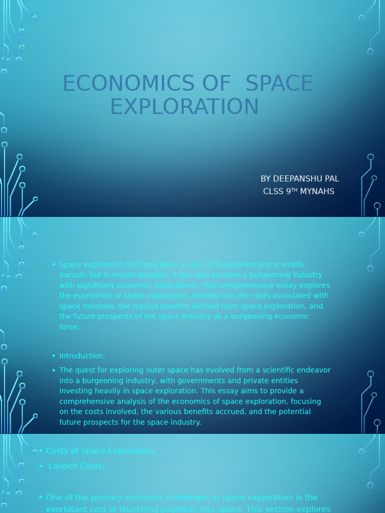 Econmics Holiday Homework | PDF | Space Exploration | Exploration