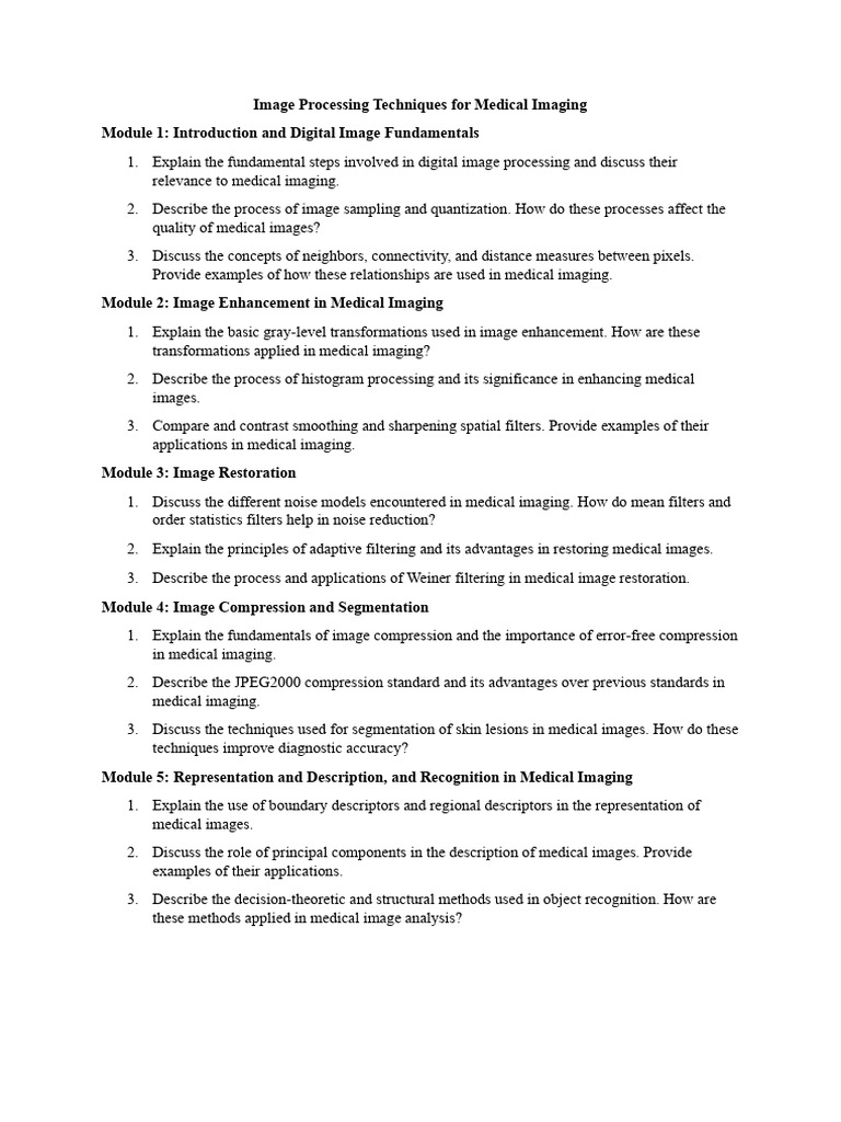Image Processing | PDF | Medical Imaging | Image Segmentation