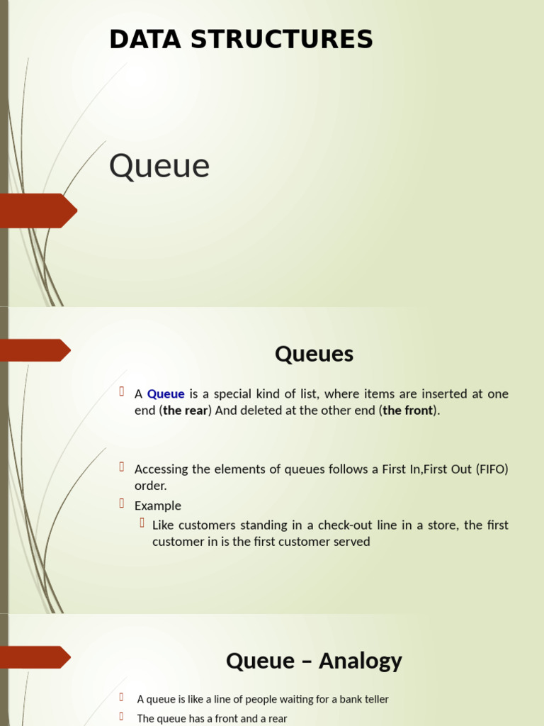 7-DSA - Queue | PDF | Queue (Abstract Data Type) | Computer Science