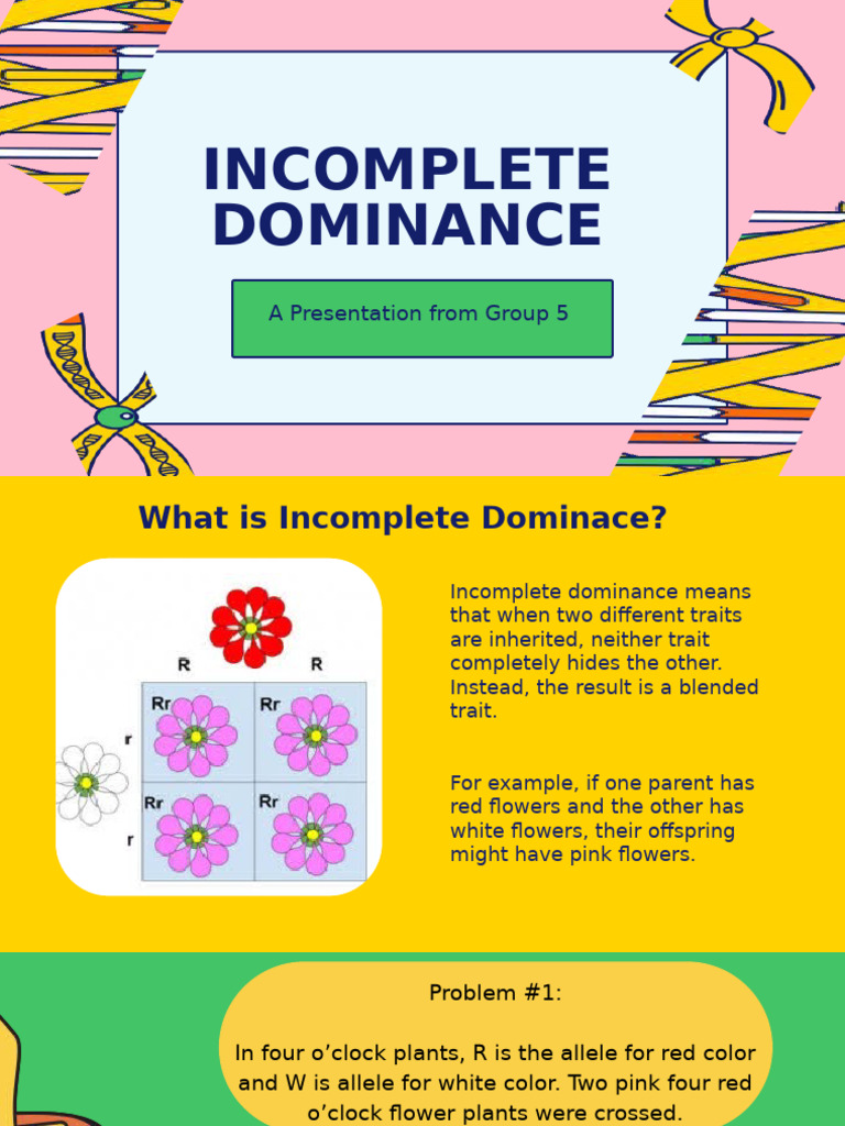 Incomplete Dominance Science G#5 | PDF | Dominance (Genetics) | Genotype