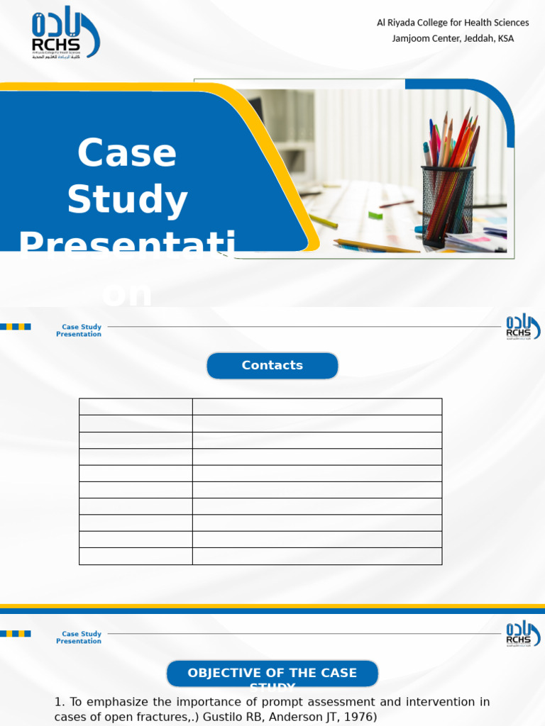 Open Fracture Case Study Analysis | PDF | Medical Imaging ...