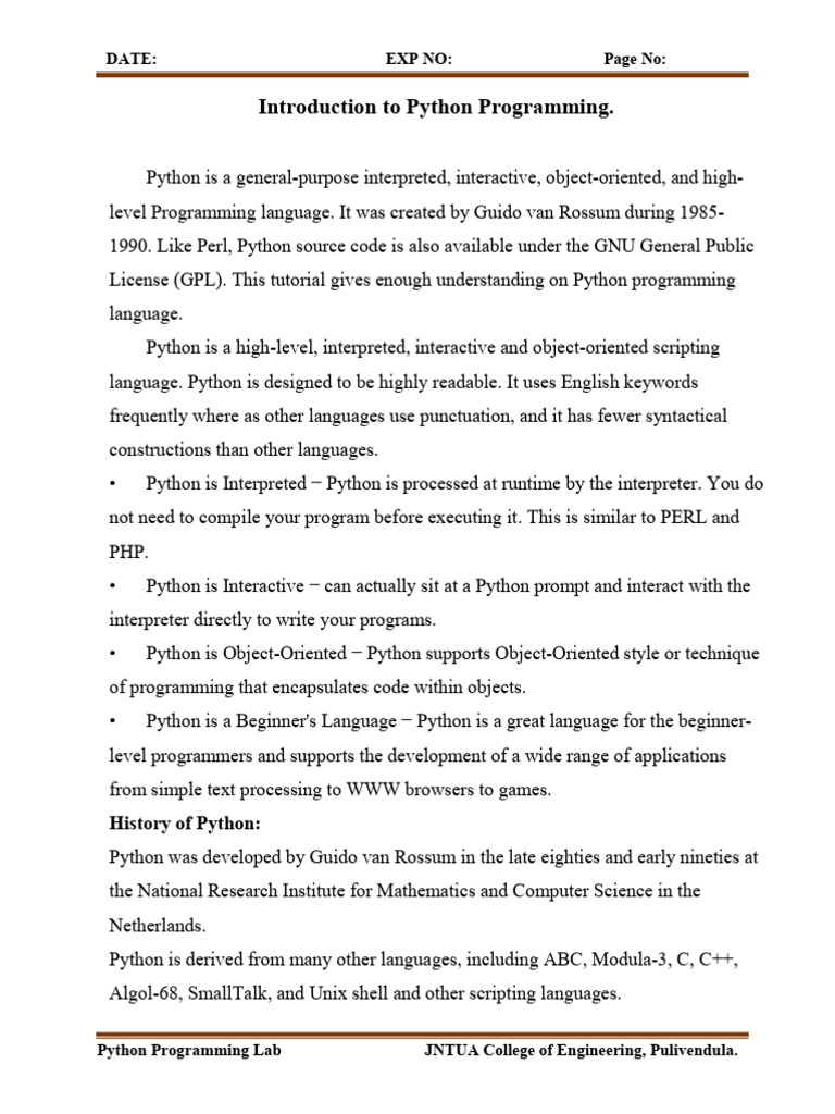 Python Programming Lab Pdf Matrix Mathematics Fahrenheit 4680