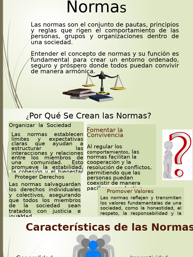 Importancia y Tipos de Normas | PDF | Sociedad | Comportamiento