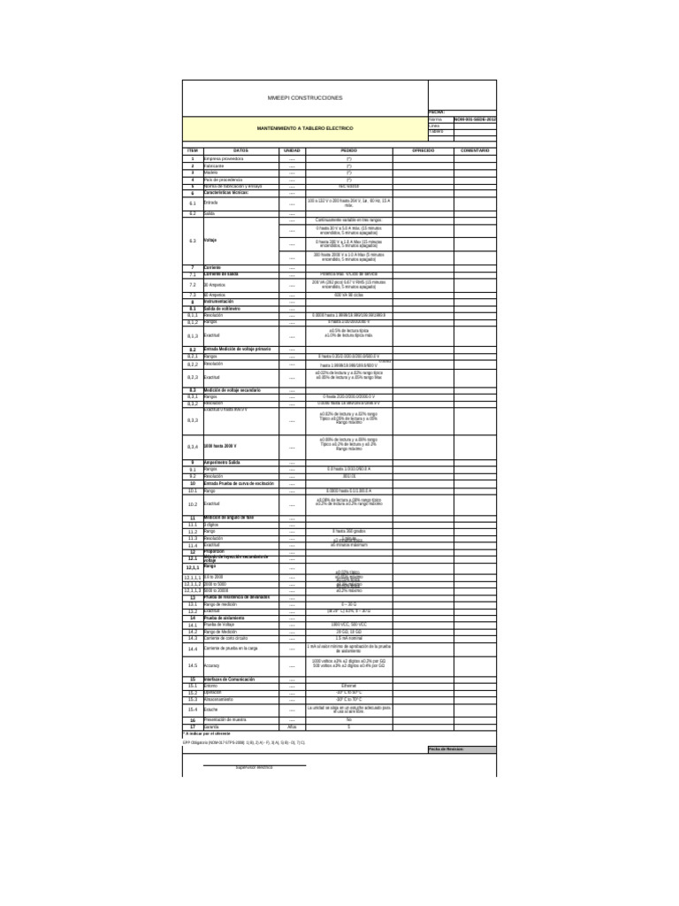 Formato Tablero | PDF | Física Aplicada e Interdisciplinaria | Ingeniería de Edificación