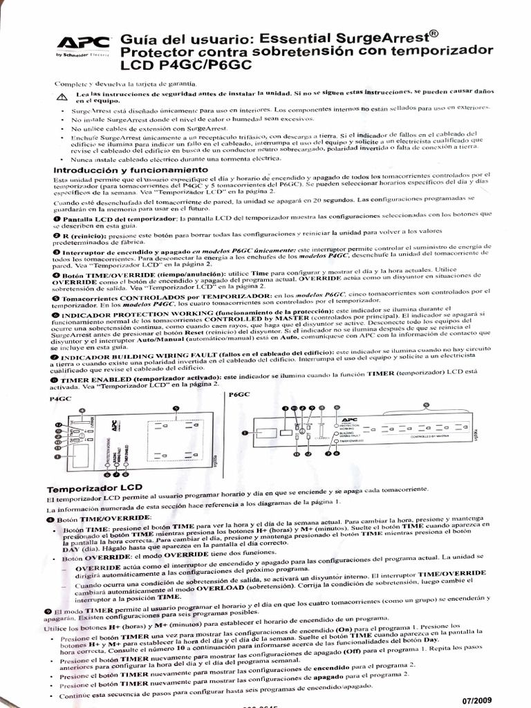 Guía Surge APC SALA | PDF