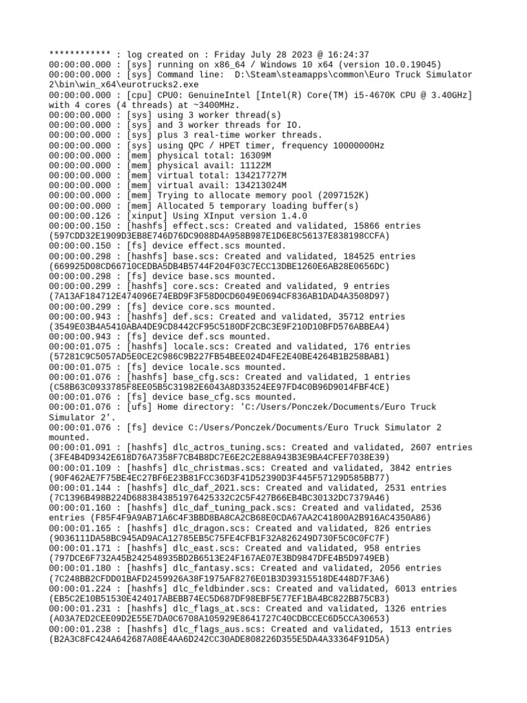 Game Log | PDF | Computing | Computer Architecture