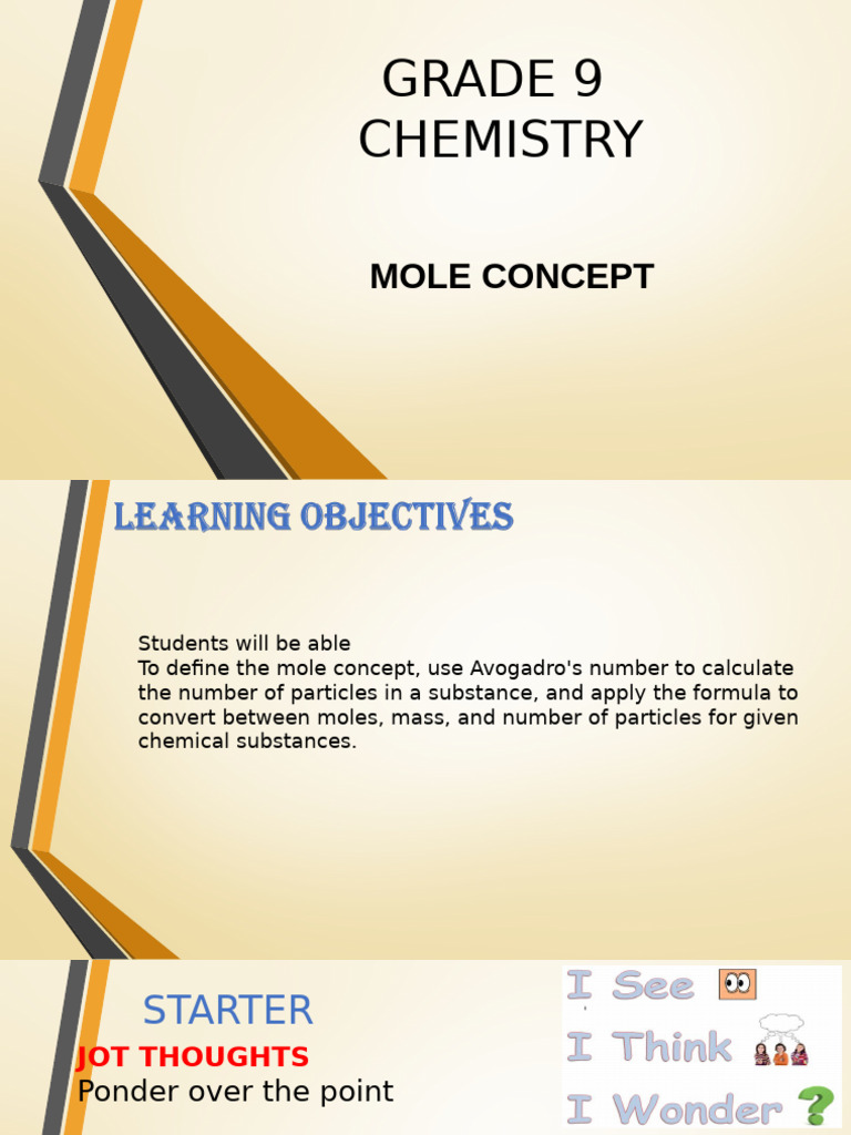 Mole Concept | PDF | Mole (Unit) | Molecules