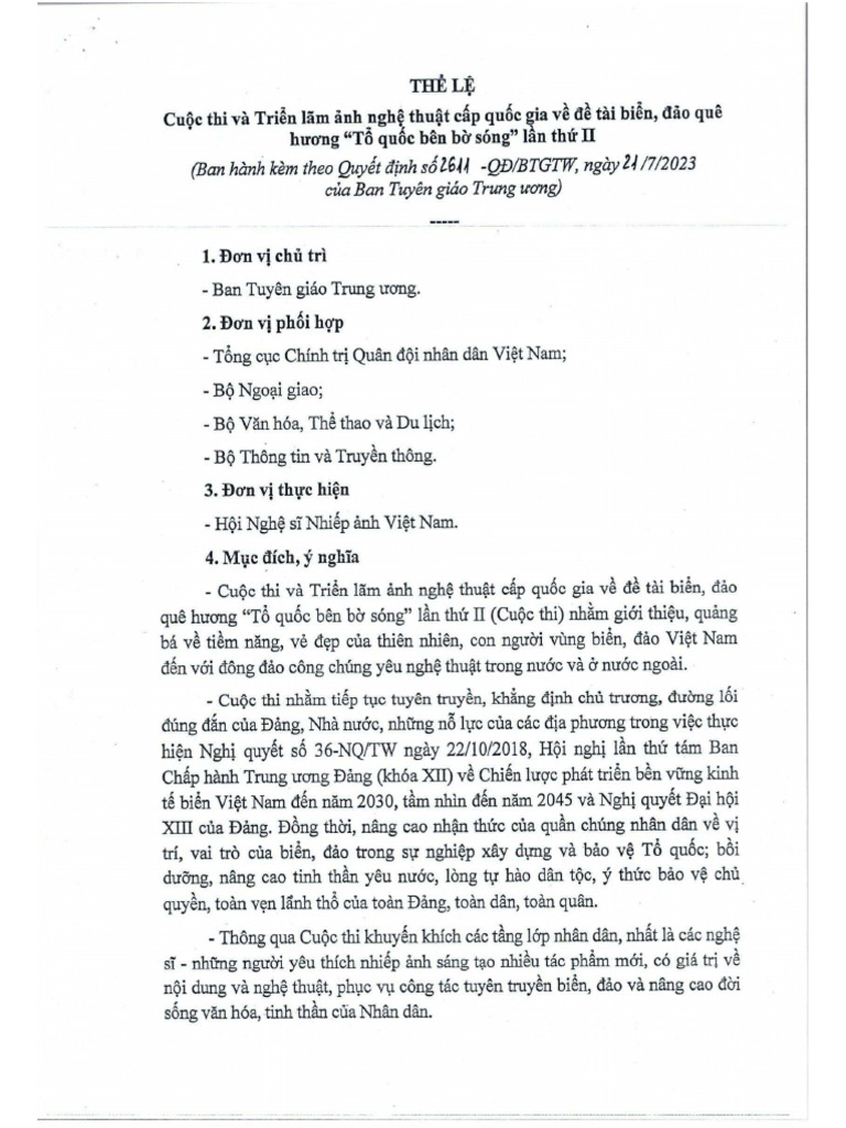 Thể lệ thi ảnh | PDF