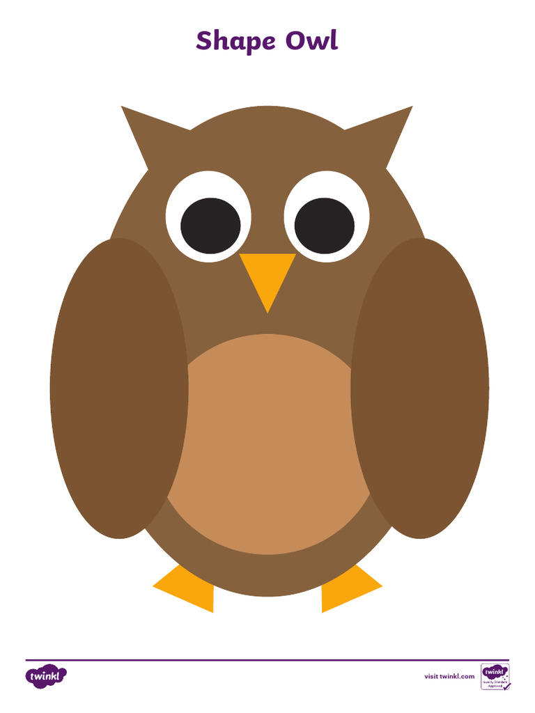 Shape Owl Cutting Skills Activity Ver 1 | PDF