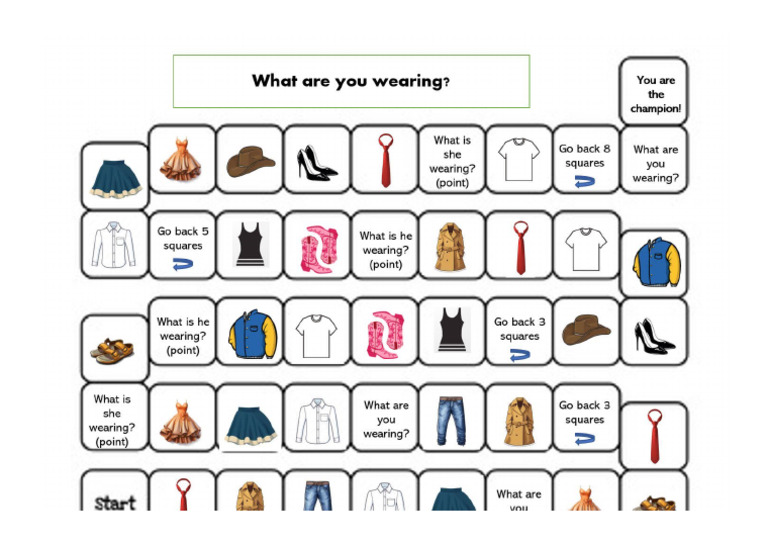 Clothes Board Game | PDF