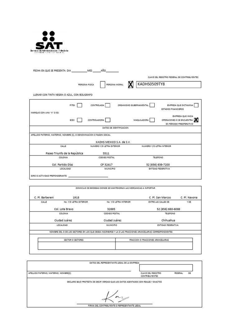 Padron de Importadores KASS | PDF
