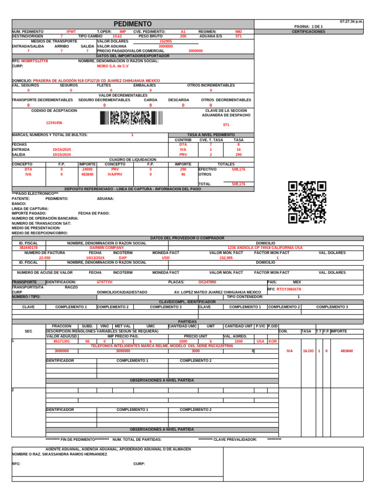 Información sobre Pedimentos Aduanales | PDF | aduana | Economias