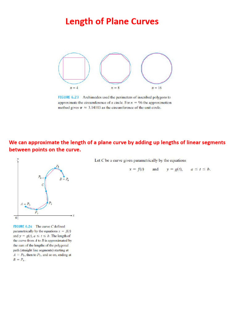 Length of Plane Curves | PDF | Technology & Engineering
