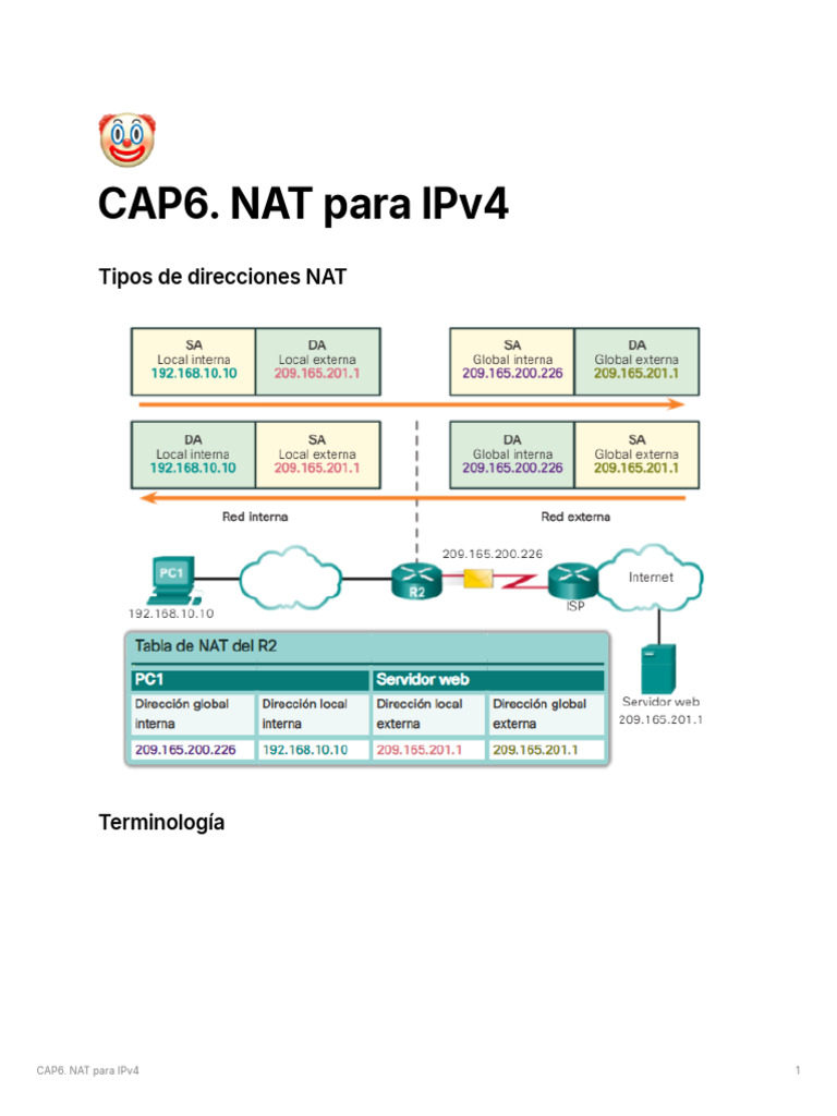 Nat para Ipv4 | PDF | Dirección IP | Internet