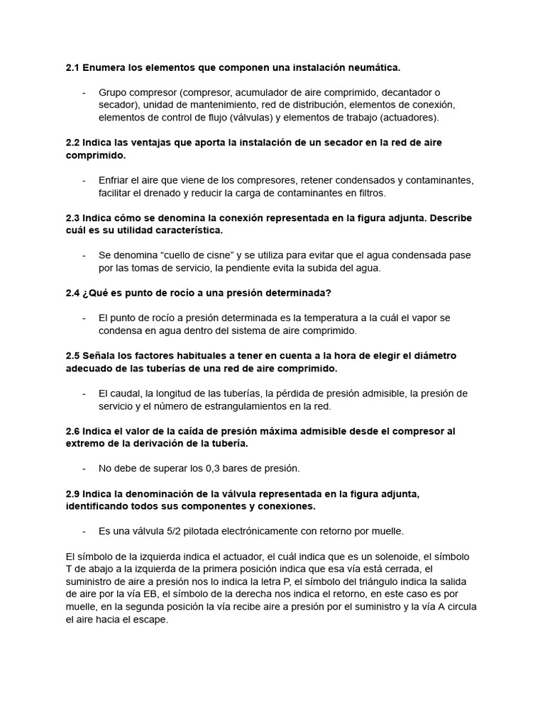 Unidad 2 Actividades | PDF | Presión | Solenoide