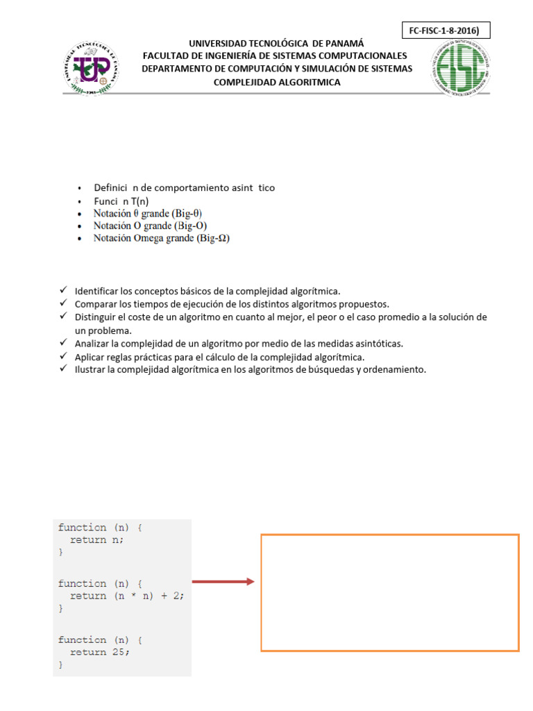 Complejidad Algorítmica en Algoritmos | PDF | Teoría de la complejidad computacional | Algoritmos