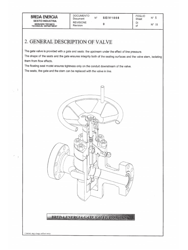 BREDA Gate Valve | PDF