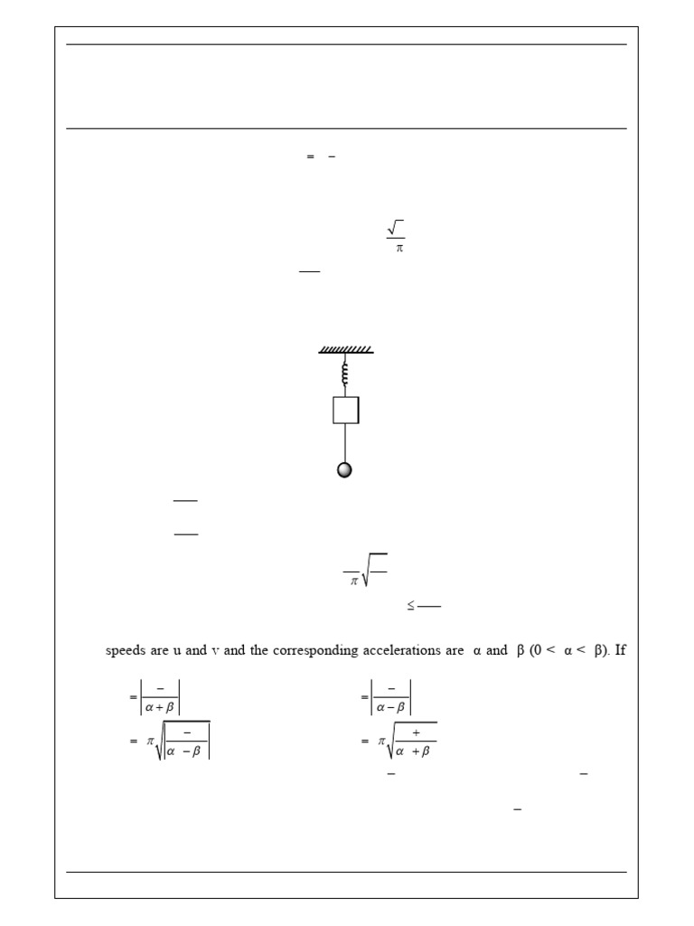 Advanced SHM Questions for JEE | PDF | Acceleration | Tension (Physics)