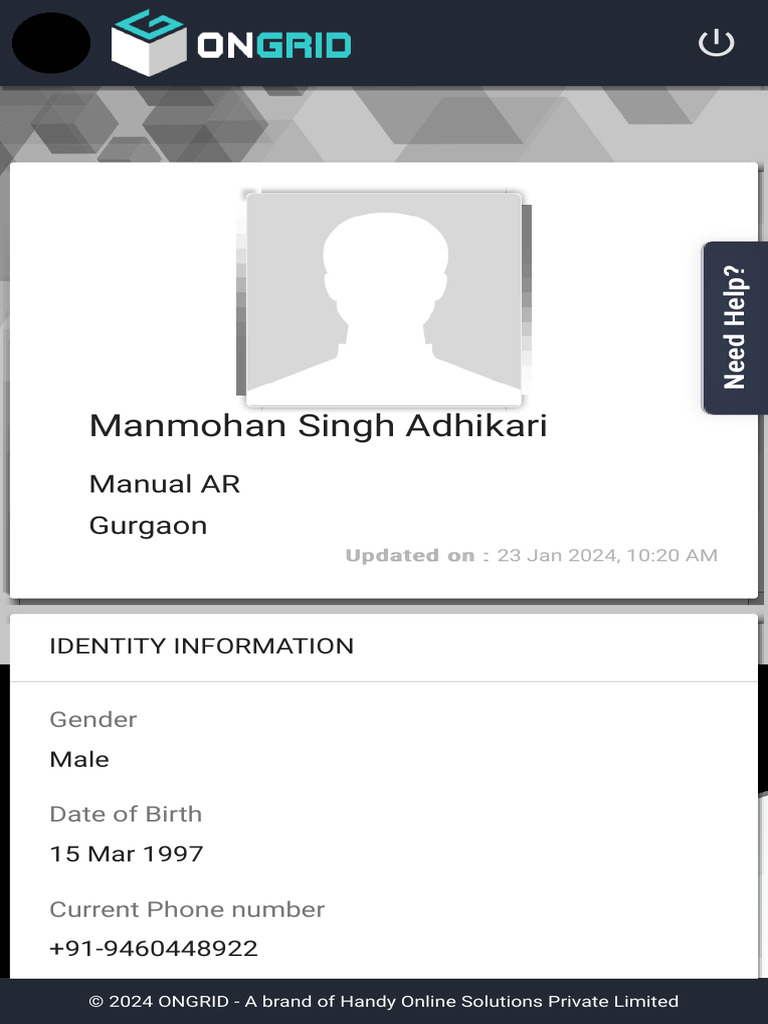 Identity Information for Manmohan Singh | PDF